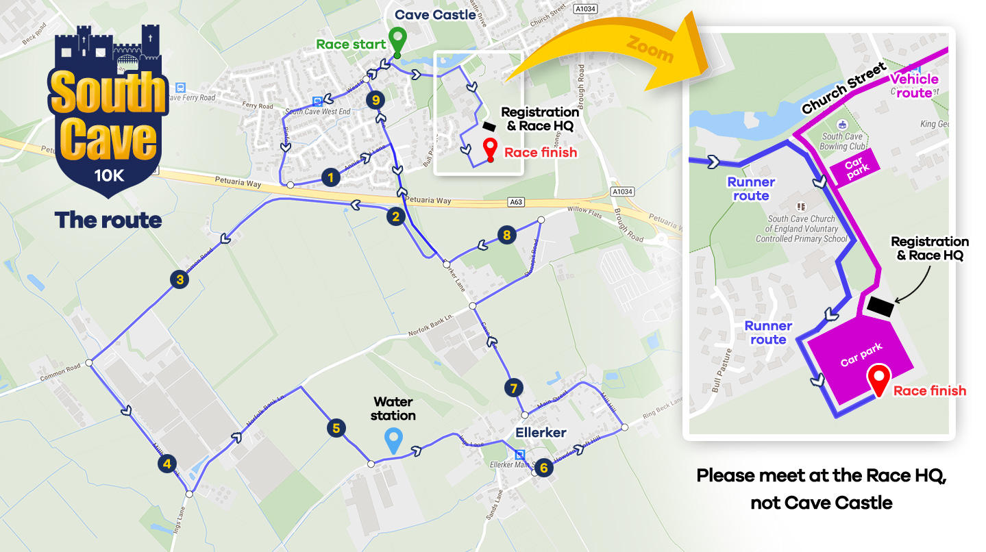 Course Map - South Cave 10k
