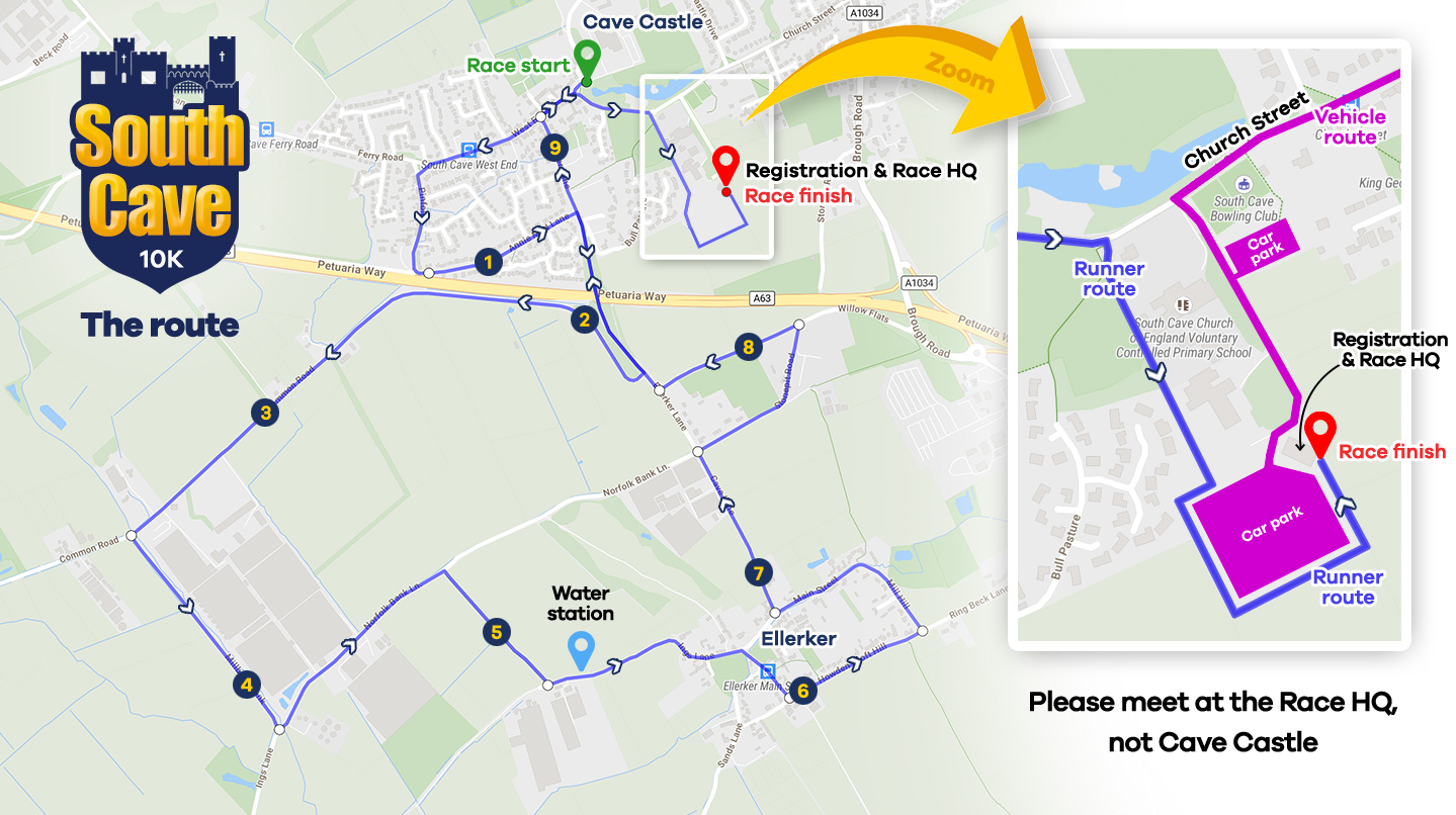 Course Map - South Cave 10k